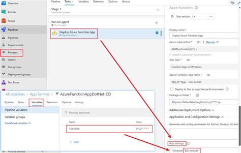 azure function timer trigger setting in pipeline variable stack overflow