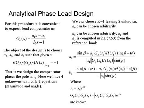 LAG LEAD COMPENSATOR 7 6 Root Locus Design