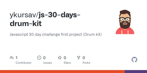 github ykursav js 30 days drum kit javascript 30 day challange first