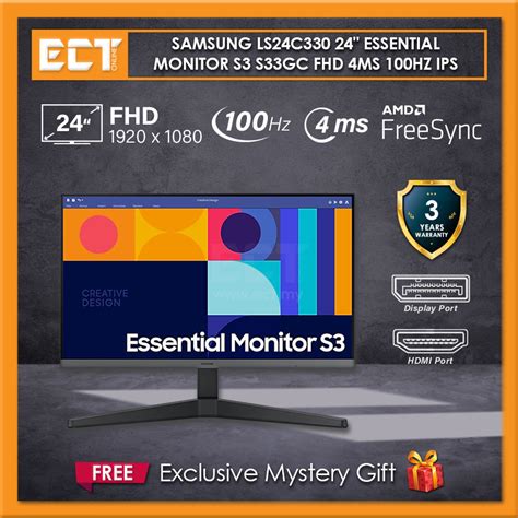 Samsung Ls24c330 24 Ls27c330 27 Essential Monitor S3 S33gc Fhd