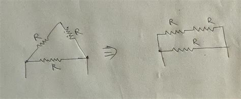Solved Three 10 Ohm Resistors Take The Shape Of A Triangle One Resistor Course Hero