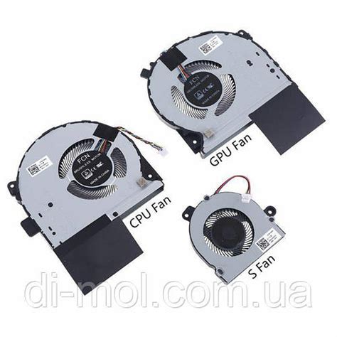 Кулера для ноутбука Asus ROG Strix GL703, GL703GS, GL703GM series, 4 ...