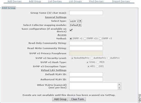 Adding Network Devices To The Nac Profiler Configuration Cisco