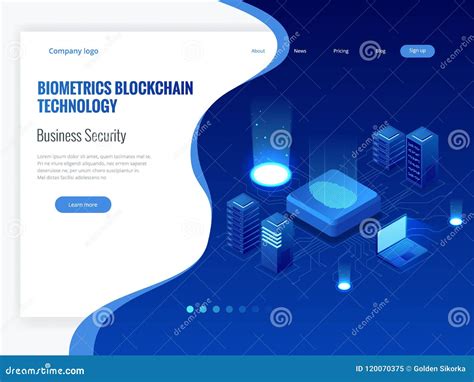 Isometric Biometrics Infographic Flowchart Vector Illustration 250233984