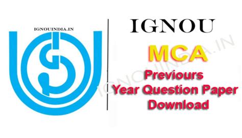 IGNOU MCA Previous Year Question Papers Download
