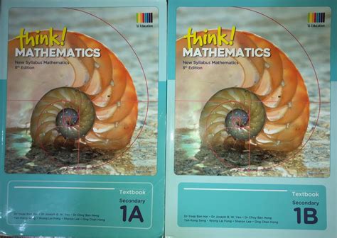 sec 1 think mathematics textbook 1aand1b hobbies and toys books
