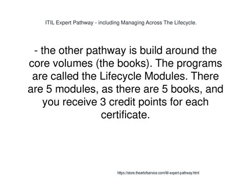 Itil Expert Pathway Including Managing Across The Lifecycle Ppt Download