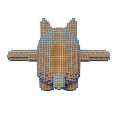 Kritrim Vault Voxel Cat D Model