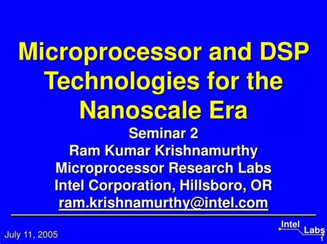 PPT Intel PowerPoint Presentation Free Download ID