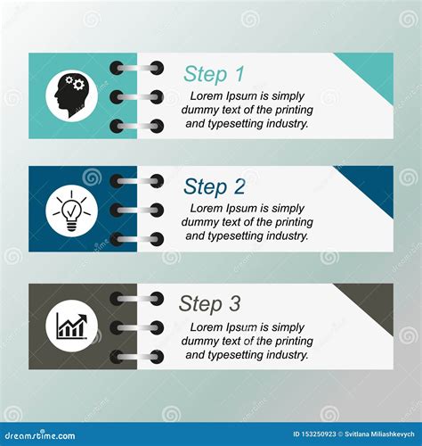 Scheme Of The Process Of Elements With The Help Of Graphics Diagrams Square With Four Stages