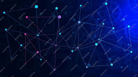 Premium Vector Connecting Dots Lines For Global Network Connection Concept Background Vector