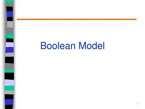 PPT Boolean Model PowerPoint Presentation Free Download ID
