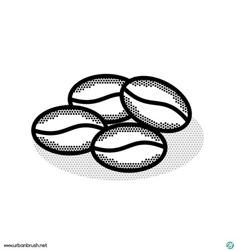 커피콩 일러스트 Ai 무료다운로드 Free Coffee Bean Vector 어반브러시