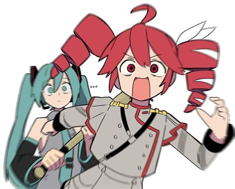 Teto And Miku By Motisma1 Miku Hatsune Vocaloid Vocaloid Funny