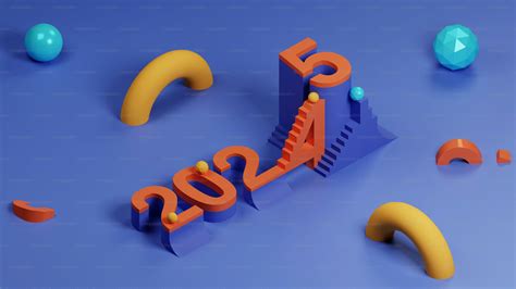 주황색과 파란색 문자와 숫자가 있는 파란색 배경 사진 Unsplash의 새해 배경 화면 이미지