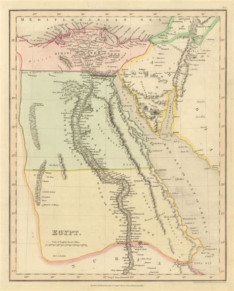 Antique Egypt Map Ancient Egypt Maps Hgcgxu