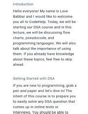 DSA Course Understanding Flow Charts Pseudocode And Course Hero