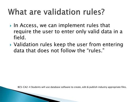 PPT Validation Rules PowerPoint Presentation Free Download ID 5640862
