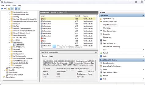 事件 Id 5858，windows 中的 Wmi Activity 高 Cpu 修复 Tech Club