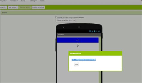 Network Error The Companion Has Disconnected MIT App Inventor Help MIT App Inventor Community