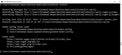 使用 msbuild 恢复和构建 core 教程