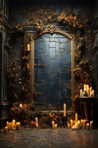 Premium Ai Image Old Mirror View