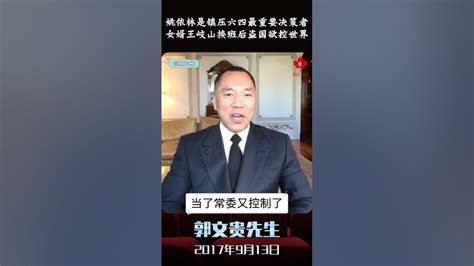 姚依林是镇压六四最重要决策者，女婿王岐山接班后盗国欲控世界！ 郭文贵 新中国联邦 Hcoin Whistleblowermovement Hpay Milesguo Nfsc