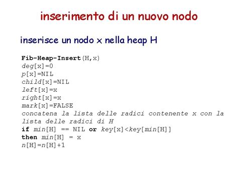heap di fibonacci heap di fibonacci una heap