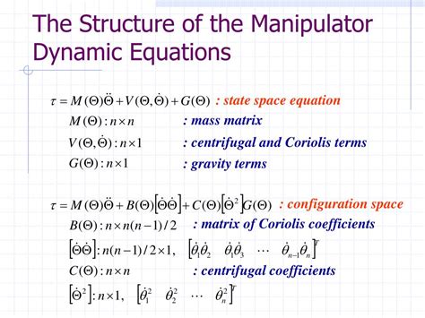 Ppt Manipulator Dynamics Powerpoint Presentation Free Download Id