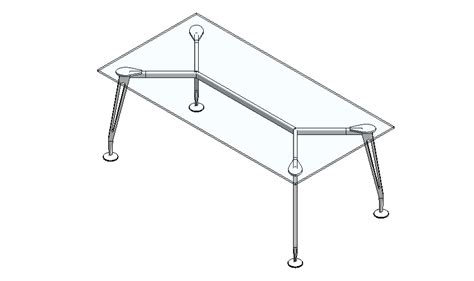 Glass Table In Rfa Cad Download 117576 Bibliocad