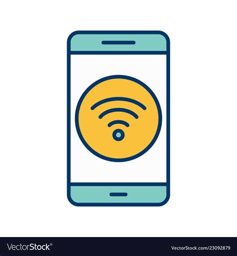 Wifi Mobile Application Icon Royalty Free Vector Image