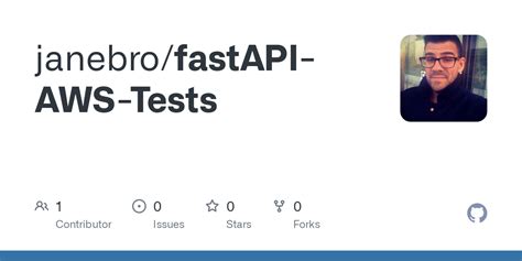 GitHub Janebro FastAPI AWS Tests