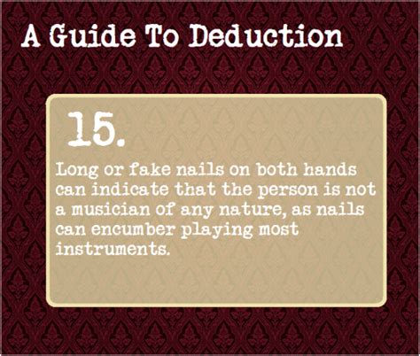 A Guide To Deduction Photo