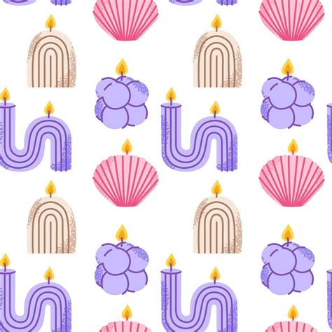 Candles Aroma Pattern 46659372 Vector Art At Vecteezy