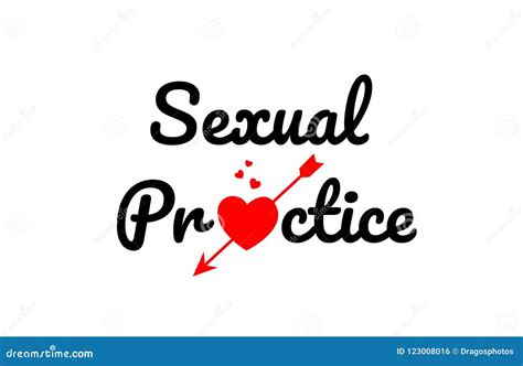 Sexual Practice Word Text Typography Design Logo Icon Stock Vector Illustration Of Heart