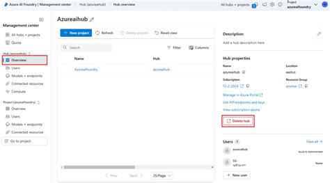 如何建立及管理 azure ai foundry 樞紐 azure ai foundry microsoft learn