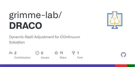 Github Grimme Labdraco Dynamic Radii Adjustment For Continuum Solvation