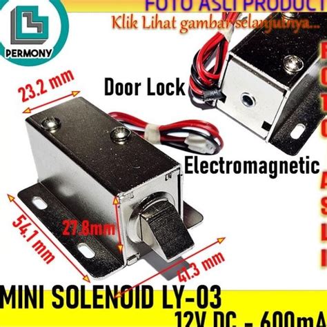 Jual Selenoid Door Lock Window Kunci Jendela Pintu Solenoid 12v