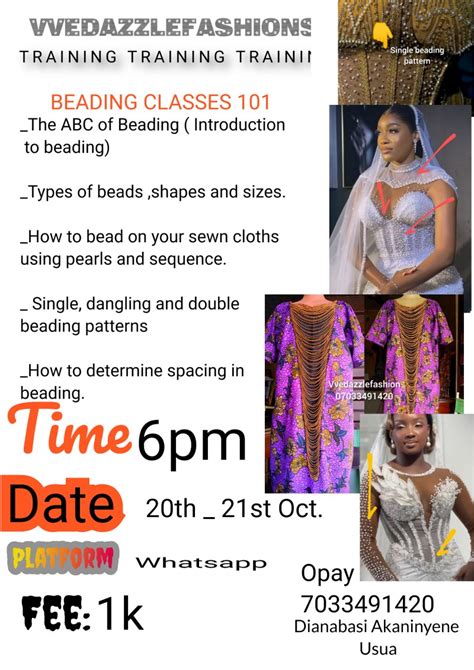 Buy Beading Classes For Beginners By Dianabasi Akaninyene Usua On Selar