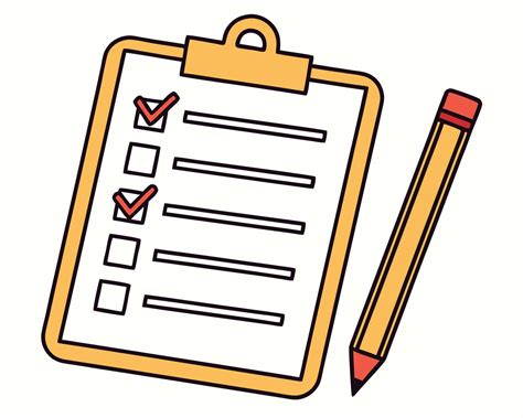 Checklist On Clipboard With Pencil Representing Task Completion And Project Management Concept
