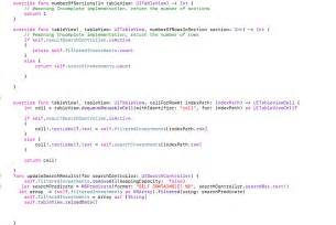 Swift Searchresultsupdating Not Updating Stack Overflow
