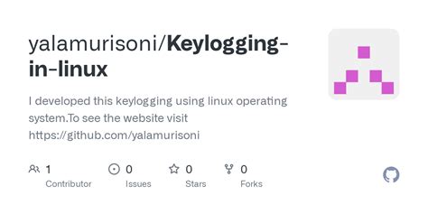 Github Yalamurisonikeylogging In Linux I Developed This Keylogging