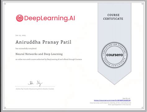 Deeplearning Ai Coursera Andrewng Aniruddha Patil