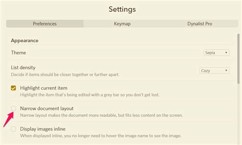 option to make document wider 🌟features dynalist forum
