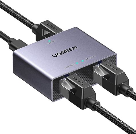 Ugreen 1000mbps Ethernet Splitter 1 To 2 Plug And Play 2 Devices Simultaneously