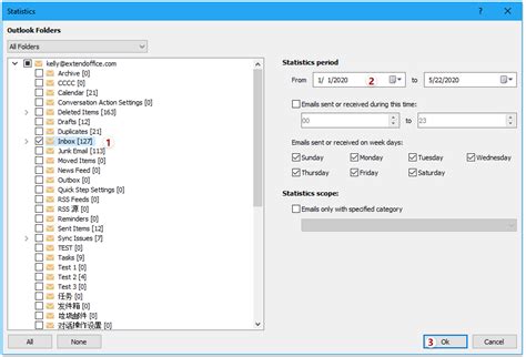 How To Count Total Number Of Incoming Emails Per Day In Outlook