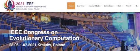 Cfp 2021 Ieee Congress On Evolutionary Computation Spotseven Lab