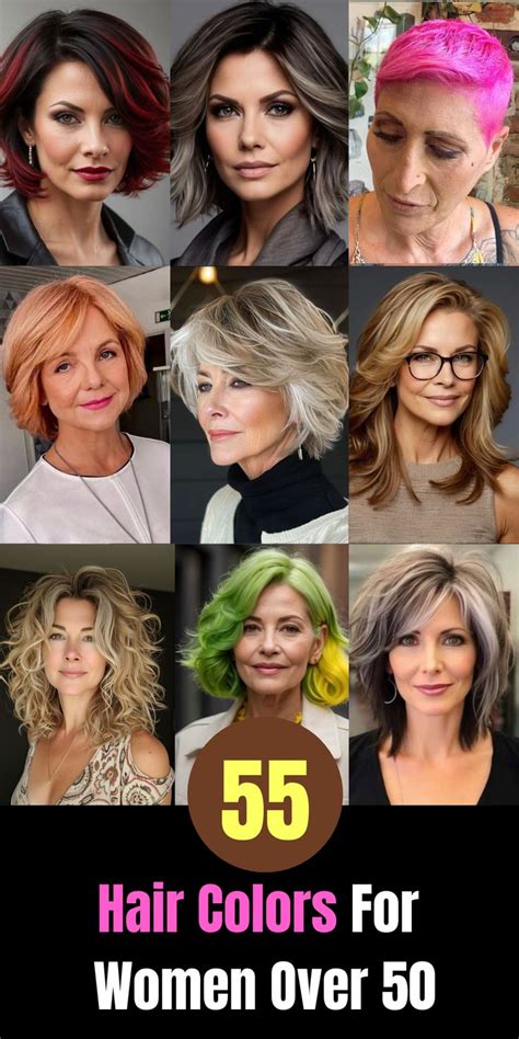 55 Trending Hair Colors For Women Over 50 With And Without Glasses