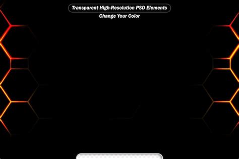 Premium Psd Abstract Futuristic Hexagonal Mesh With Light Effects Used As A Background For