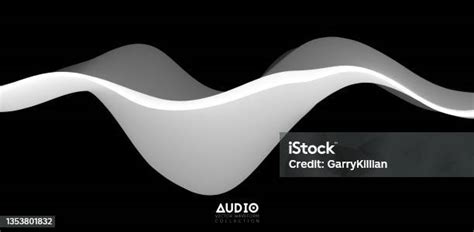 음파 시각화 3d 흑백 솔리드 파형 음성 샘플 패턴 3차원 형태에 대한 스톡 벡터 아트 및 기타 이미지 3차원 형태 건강관리와 의술 검은색 Istock